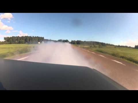 Ford Sierra 1-4th Gear Burnout With Volvo Turbo Engine 400~450hp!