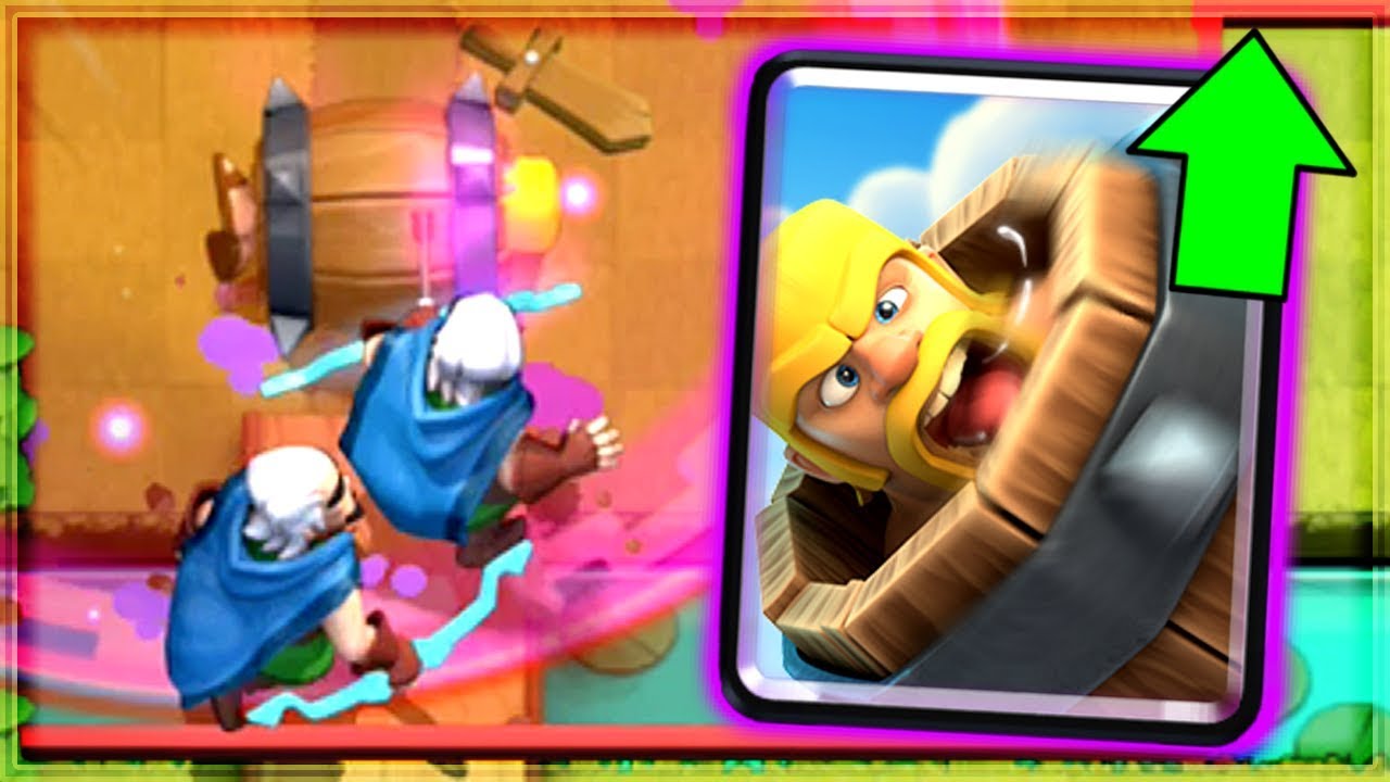 Clash Royale - THIS BARB BARREL DECK DOMINATES! - YouTube
