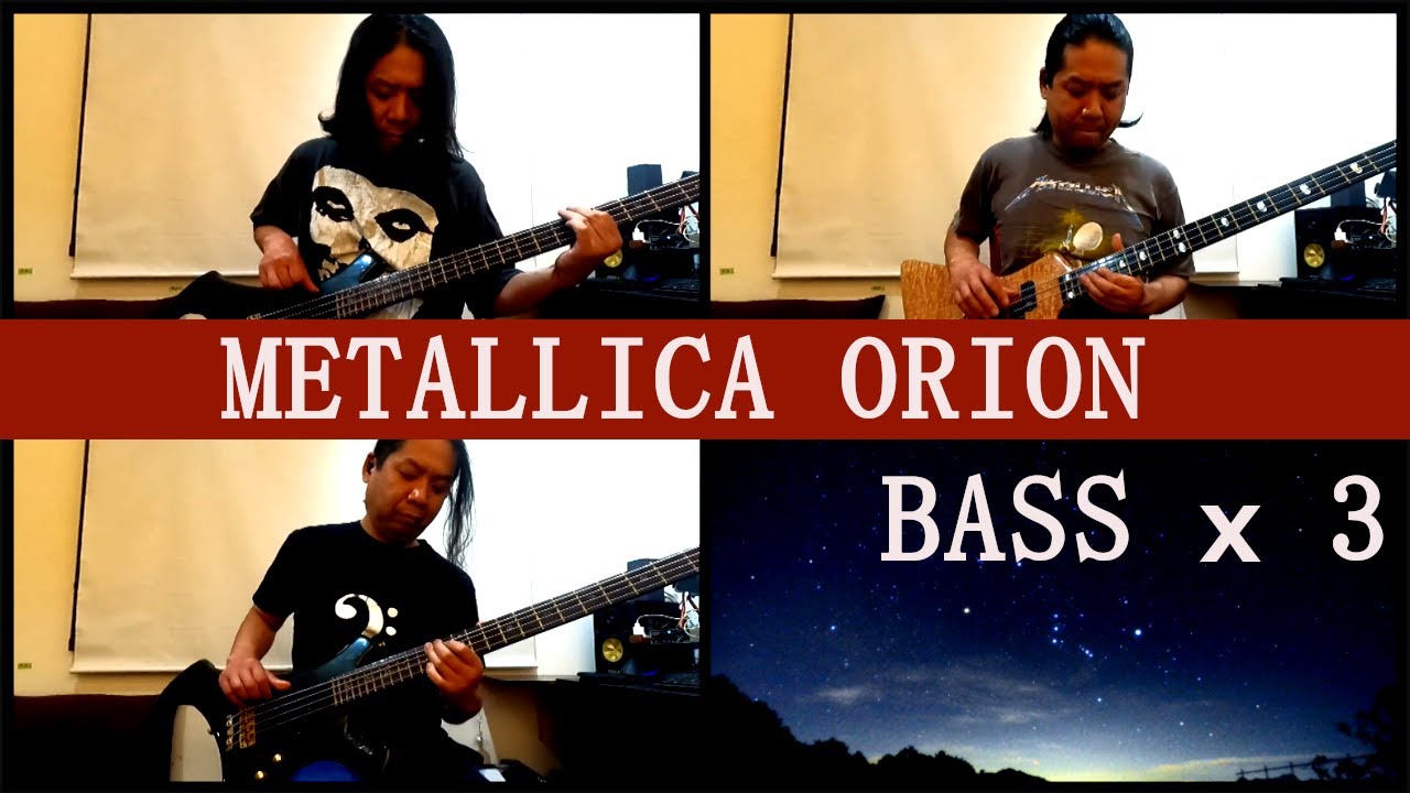 METALLICA Orion Bass cover (Playing with 3 Basses) - YouTube