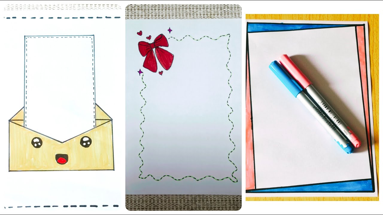 5 Simple First Page Design/ Project Work Designs /Front Page Design ...