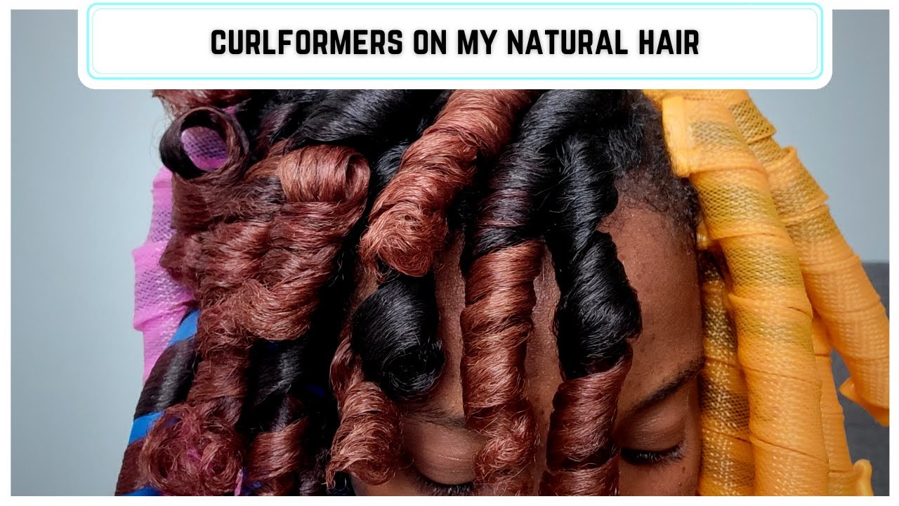 Curlformers on my Natural Hair - YouTube