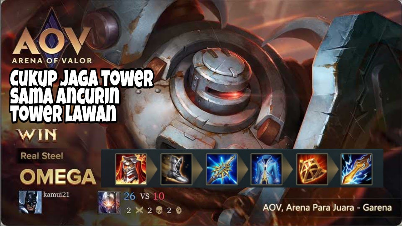 Omega build Aov player || guard tower || AOV Indonesia || AOV mobile ...
