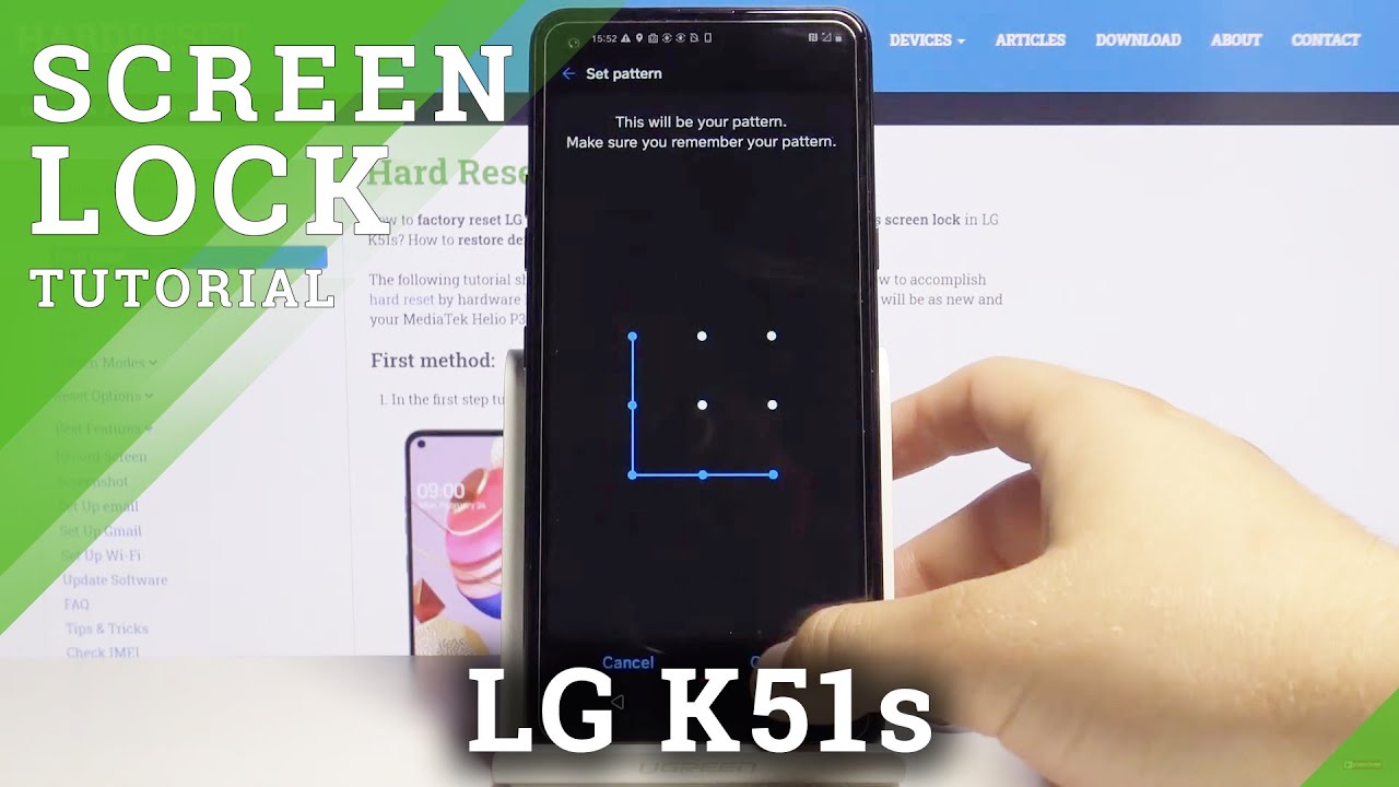 How to Change Lock Method in LG K51s – Find Screen Lock Methods - YouTube