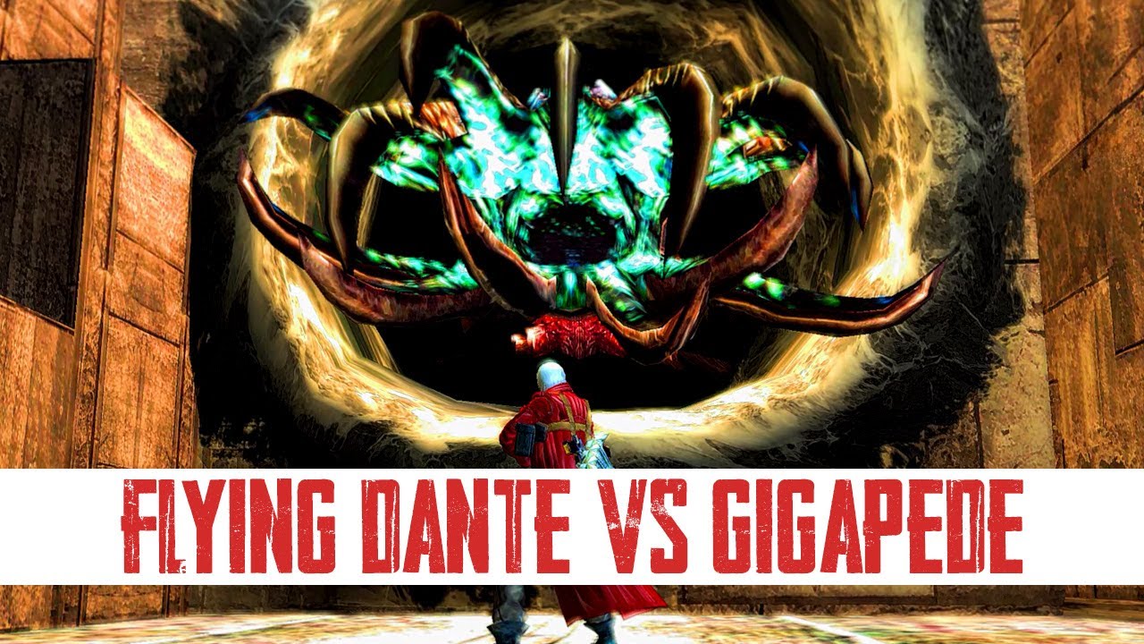 Flying Dante vs Gigapede - Slomo Fight - YouTube