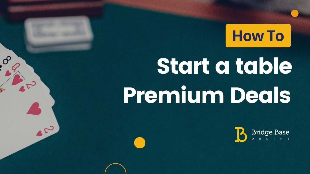 How to Start a table - Premium deals - YouTube