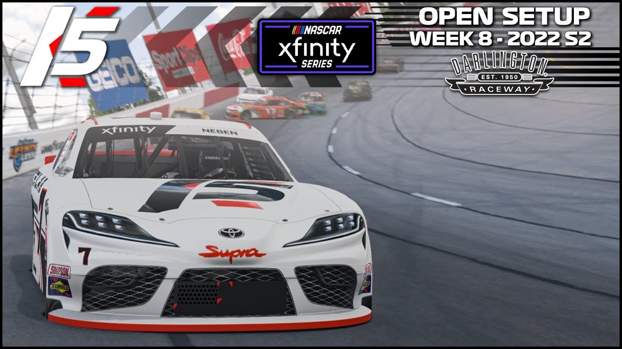 Xfinity Series - Darlington Raceway - iRacing NASCAR - YouTube