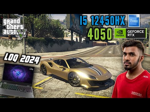 GTA 5 on LENOVO LOQ 2024 I5 12450HX + RTX 4050🔥 | REAL CARS MOD | Lenovo LOQ