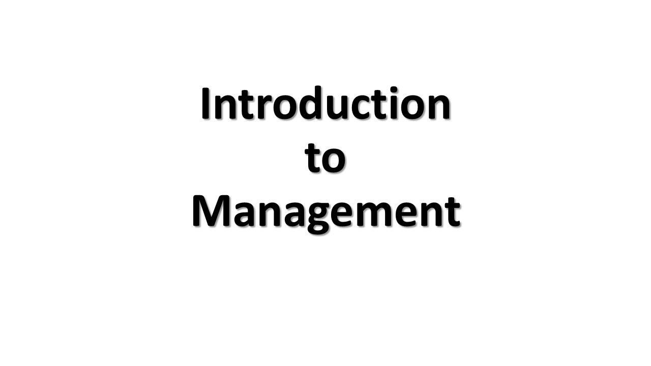 Introduction to Management....What is Management. Concept, Nature and ...