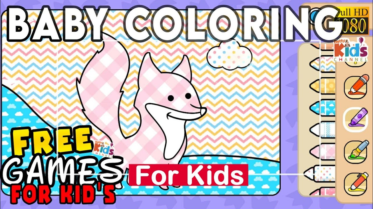 Baby Coloring games for kids with Glow Doodle | Bebi Family Games ...