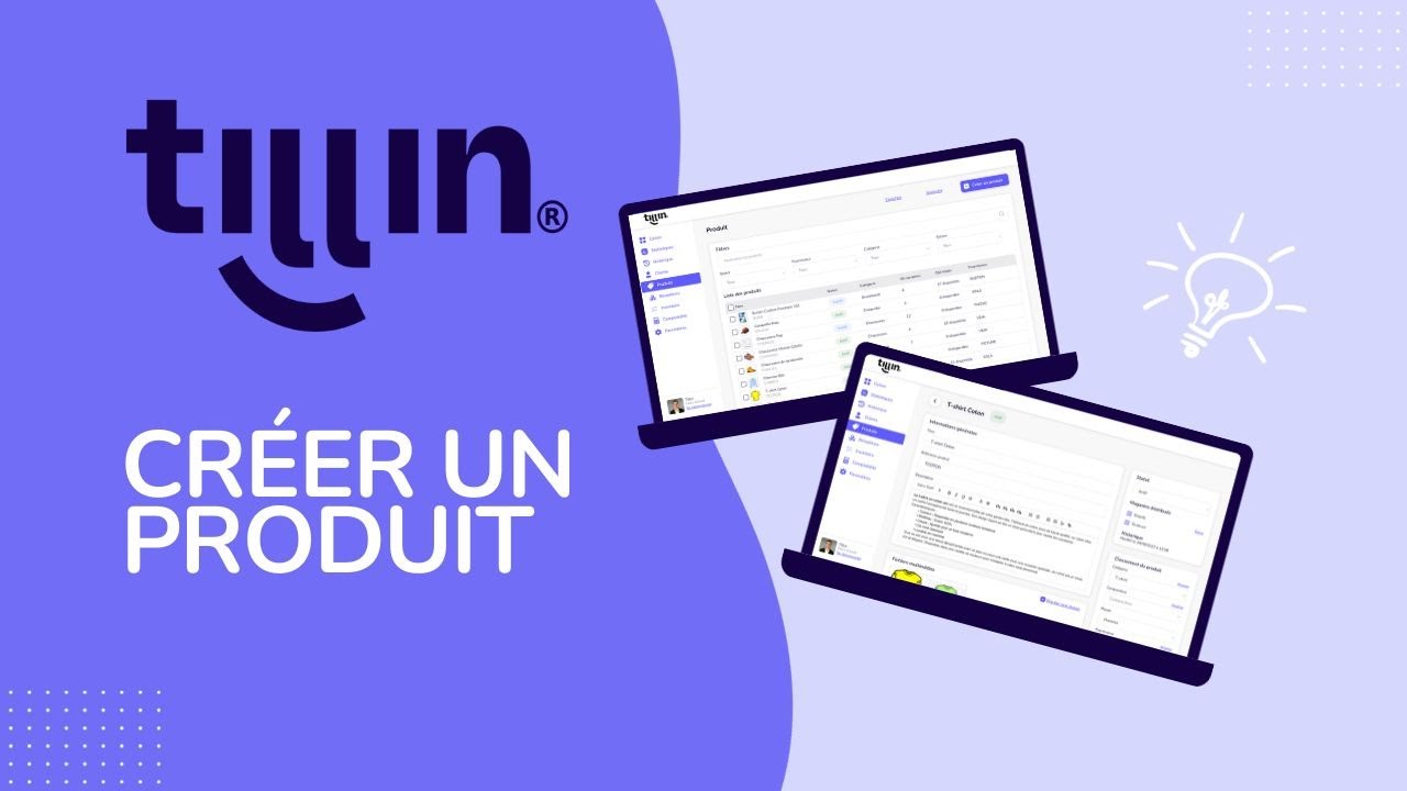 Tillin - Créer un produit - YouTube