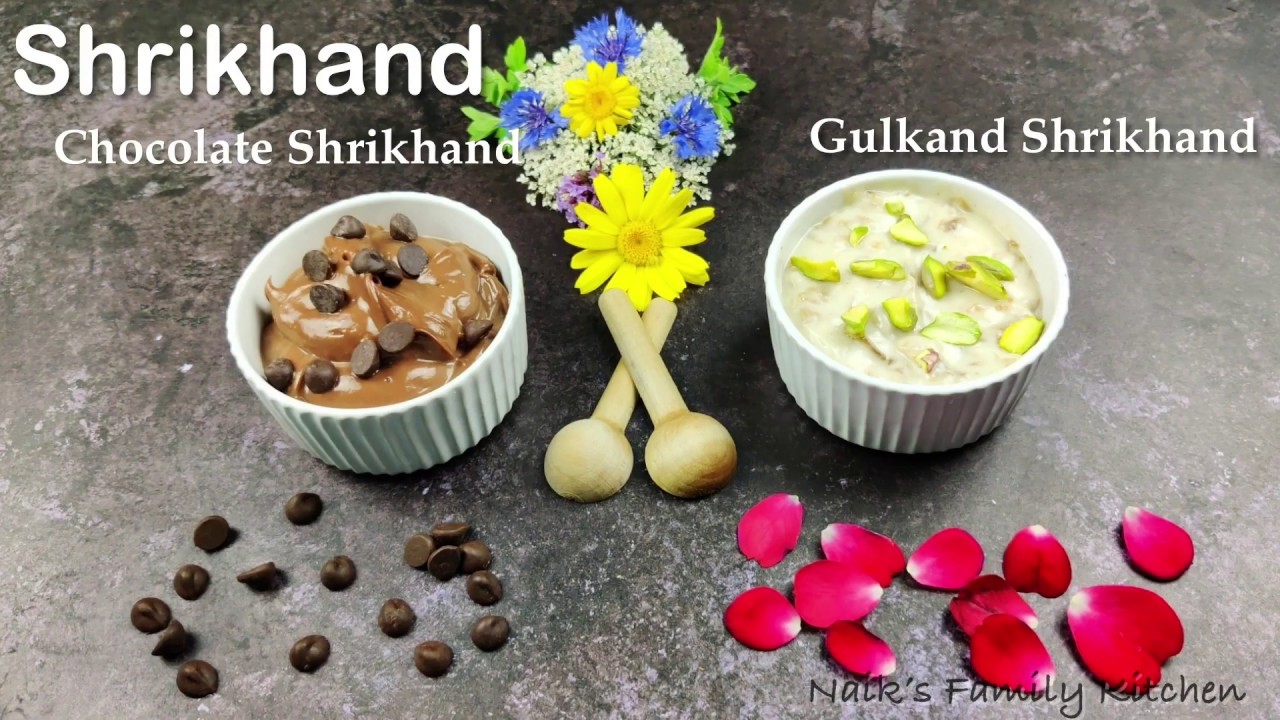 Easy and Tasty Indian Yogurt Desserts | Gulkand Shrikhand /Chocolate ...