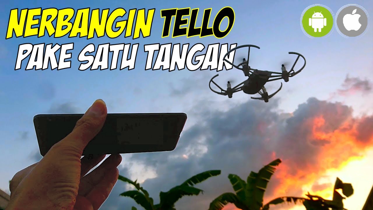 Mengendalikan Drone Tello dengan Gesture Control HP - YouTube