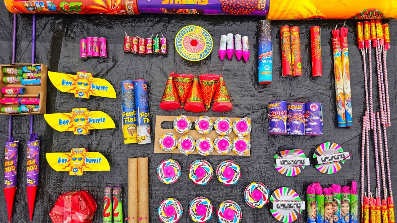 Different types of Diwali Crackers Testing | Unique Firecrackers ...