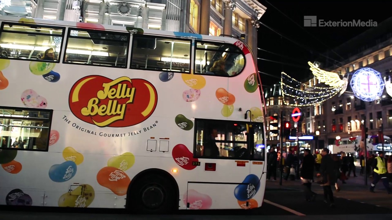 Jelly Belly Wrapped Bus - YouTube