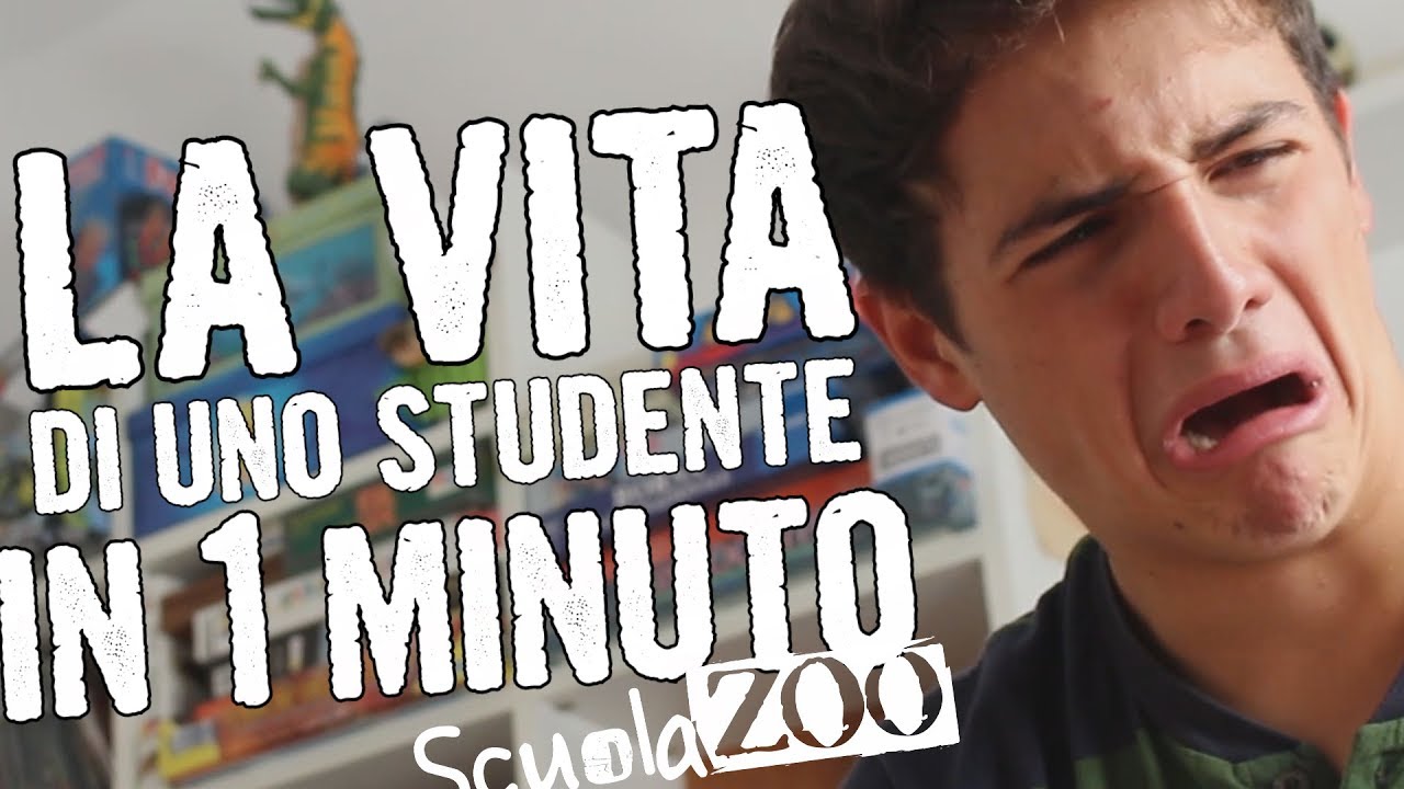 La VITA di uno STUDENTE in 1 MINUTO - UmorismoKIWI #ScuolaZoo - YouTube