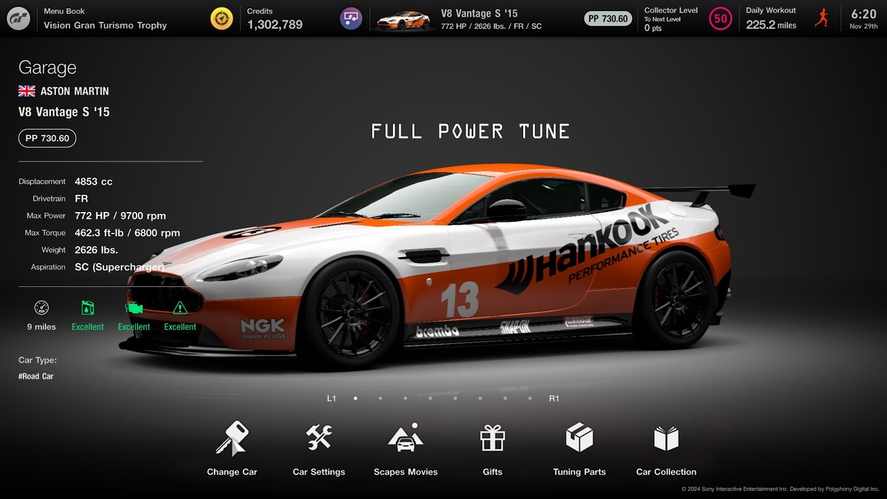 [Gran Turismo 7] V8 VANTAGE S'15 full power tune - YouTube
