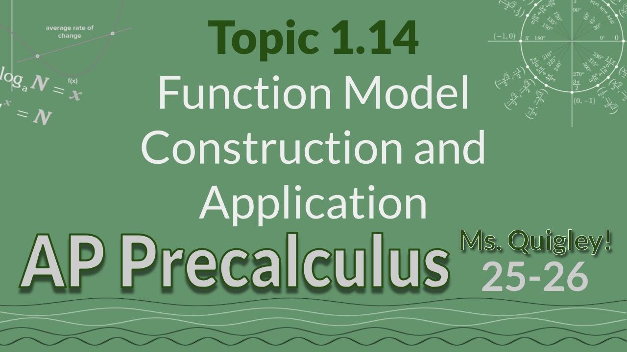 1.14 Function Model Construction and Application CALCULATOR - YouTube