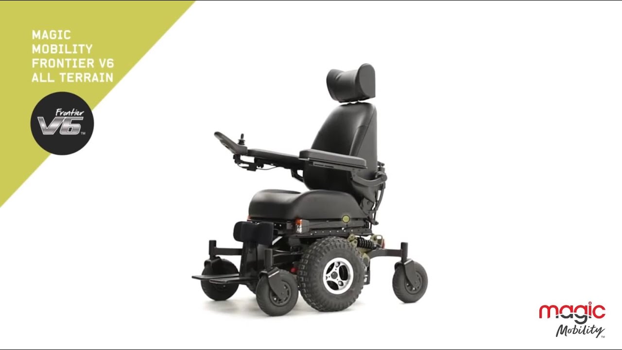 Magic Mobility: Frontier V6 All Terrain powerchair, 360° view - YouTube