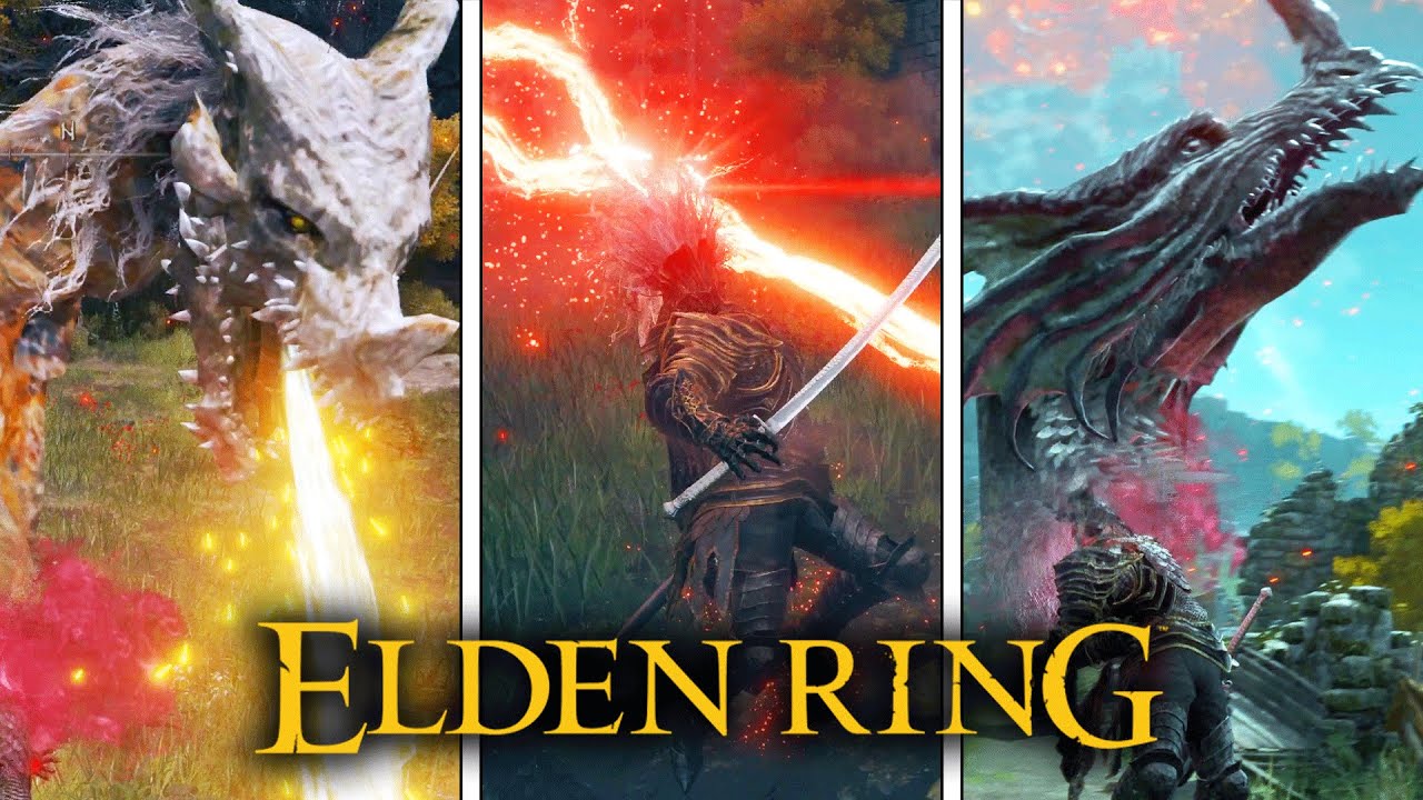 ELDEN RING - All Dragon Spells Showcase (Dragon Magic & Incantations ...