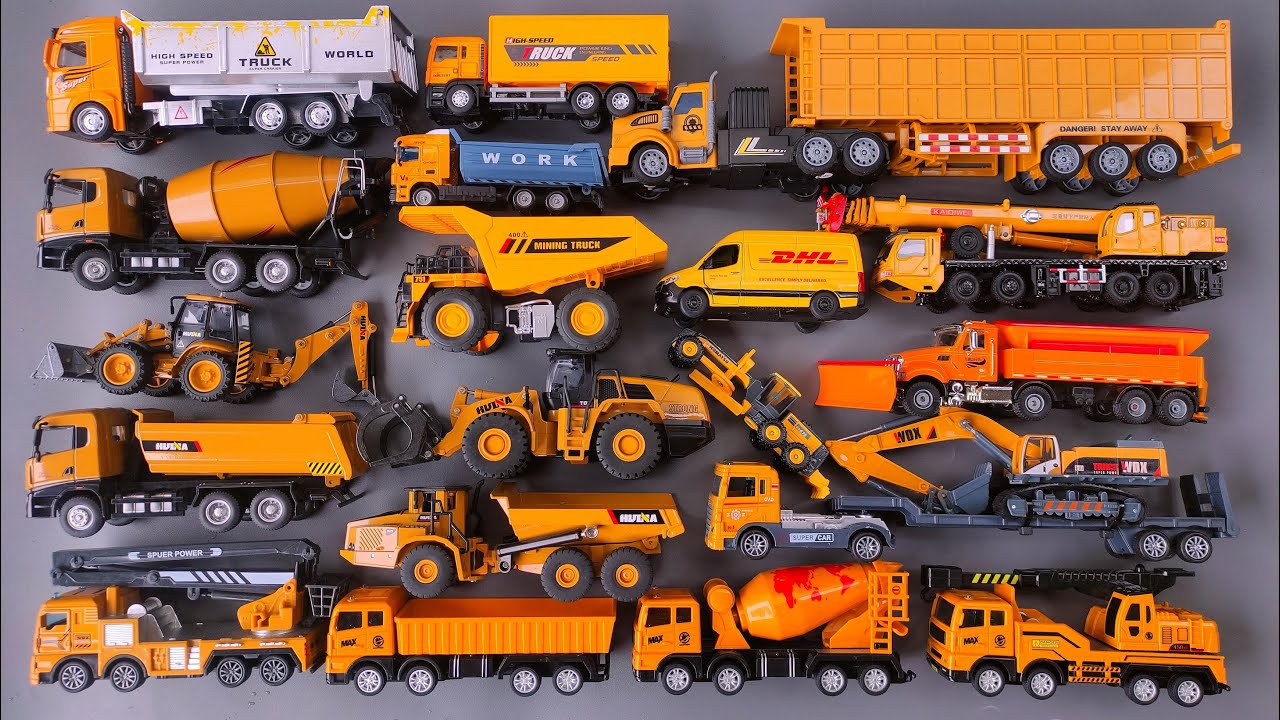 Heavy Equipment Diecast Review : Grader, Backhoe, Excavator, Dump Truck ...