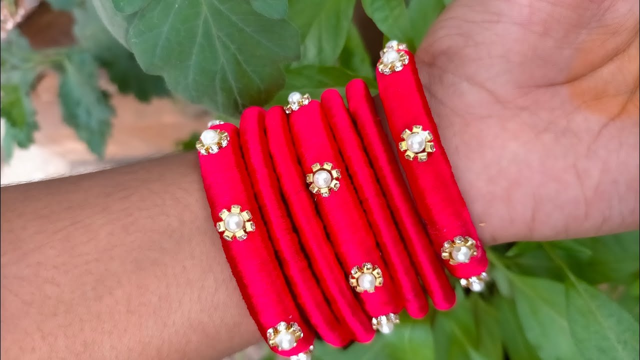 silk thread bangles/ thread bangles/ New model silk thread bangles - YouTube