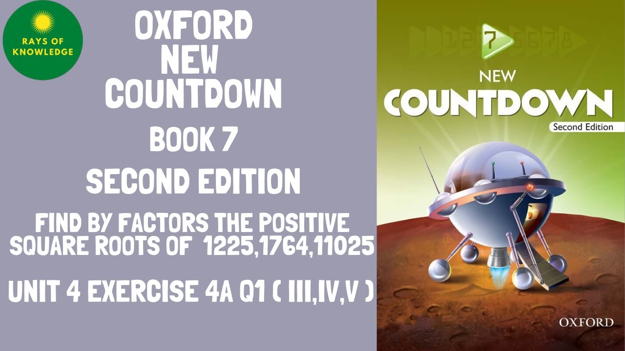 Find By Factors The Positive Square Roots Of 1225 1764 11025 Finding