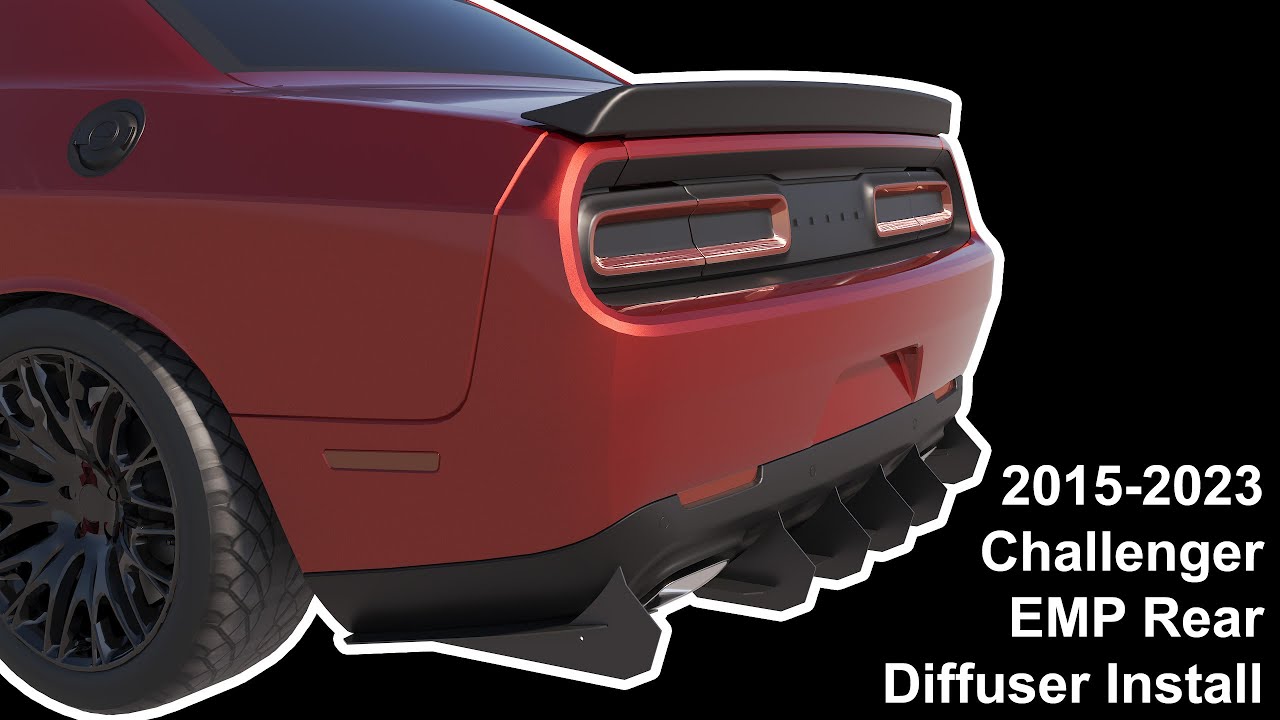 2015+ EMP Challenger Rear Diffuser Install - YouTube