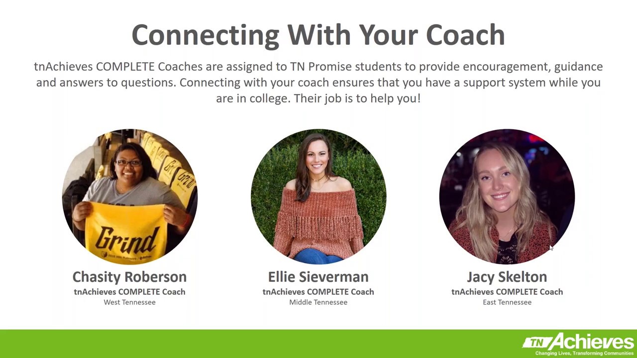 tnAchieves Virtual Community Service: Connecting With Your Coach - YouTube