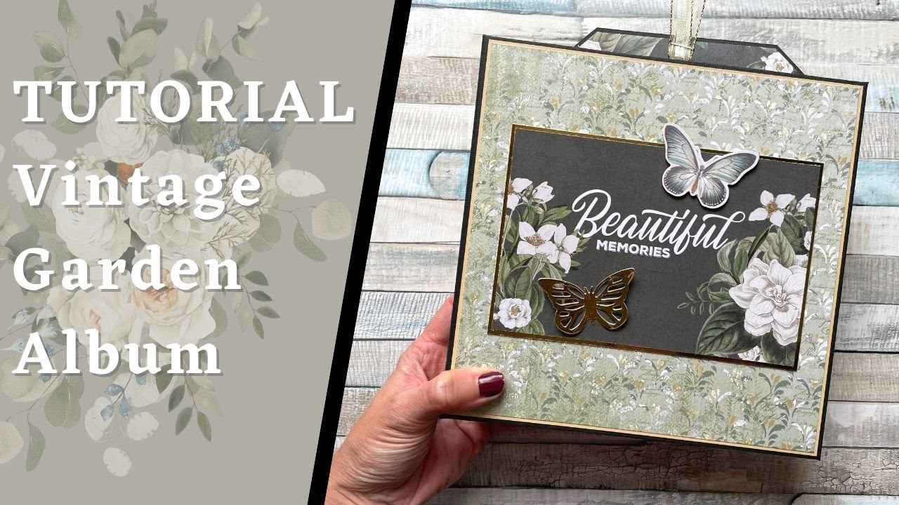 Tutorial - Vintage Garden Folio Album - YouTube