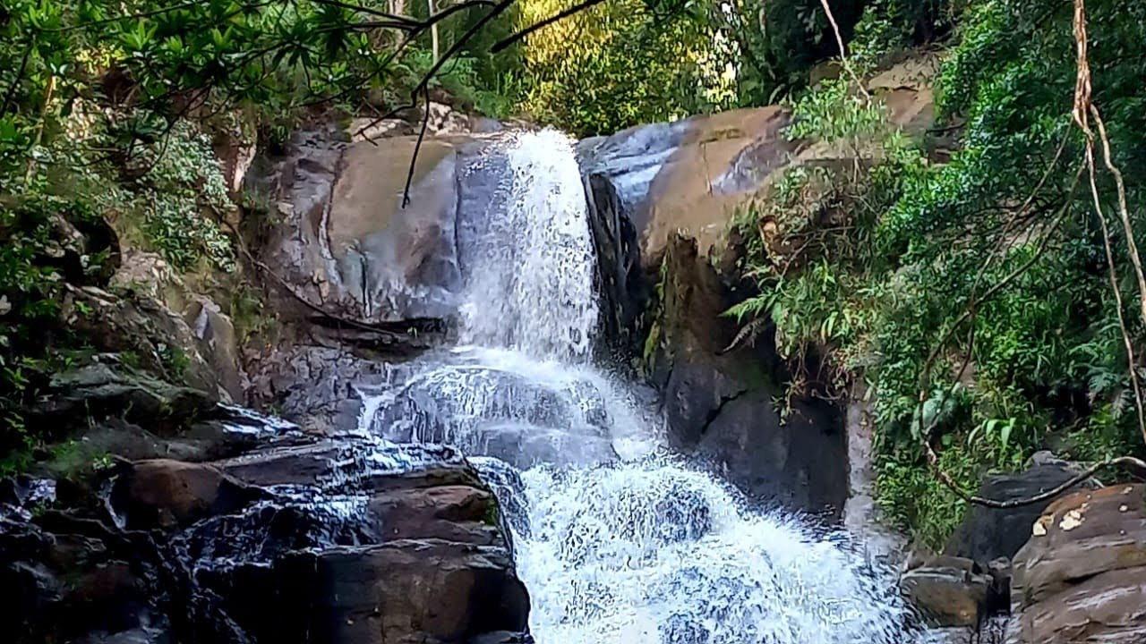 On the way to Deniyaya found beautiful Duwili Ella water fall - YouTube