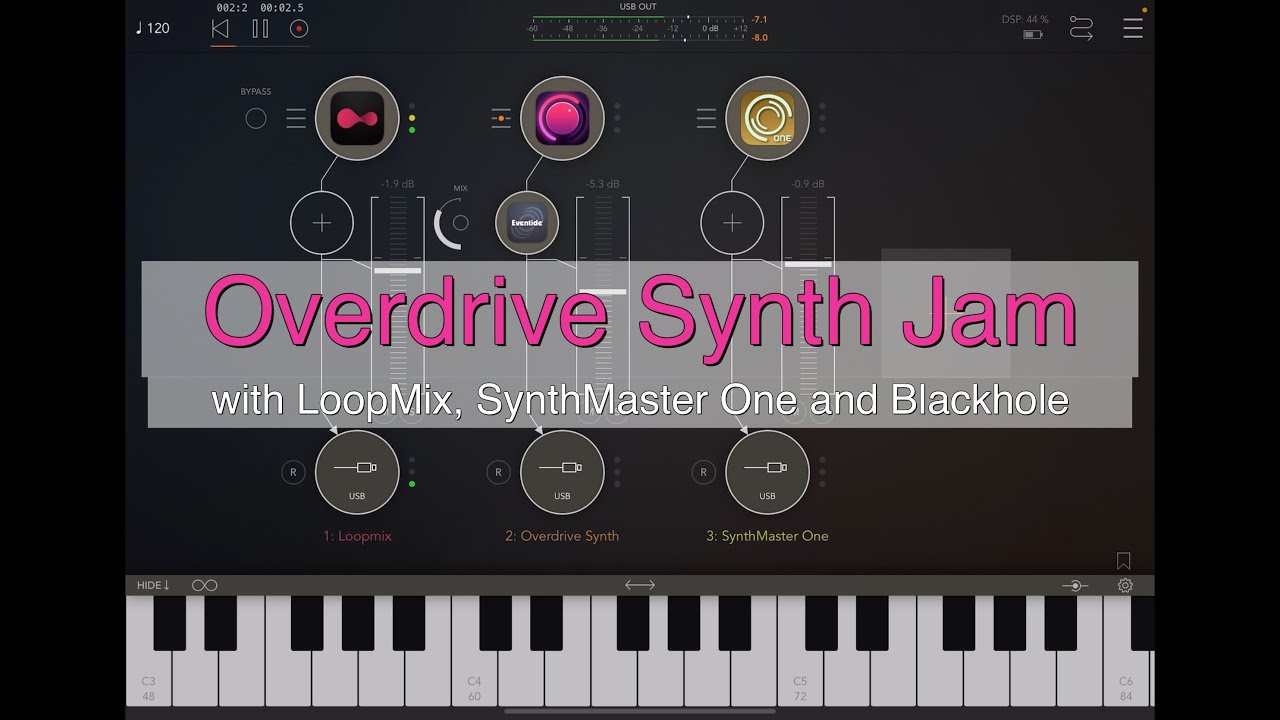 Overdrive Synth Jam (with LoopMix, SynthMaster One and Blackhole) - YouTube