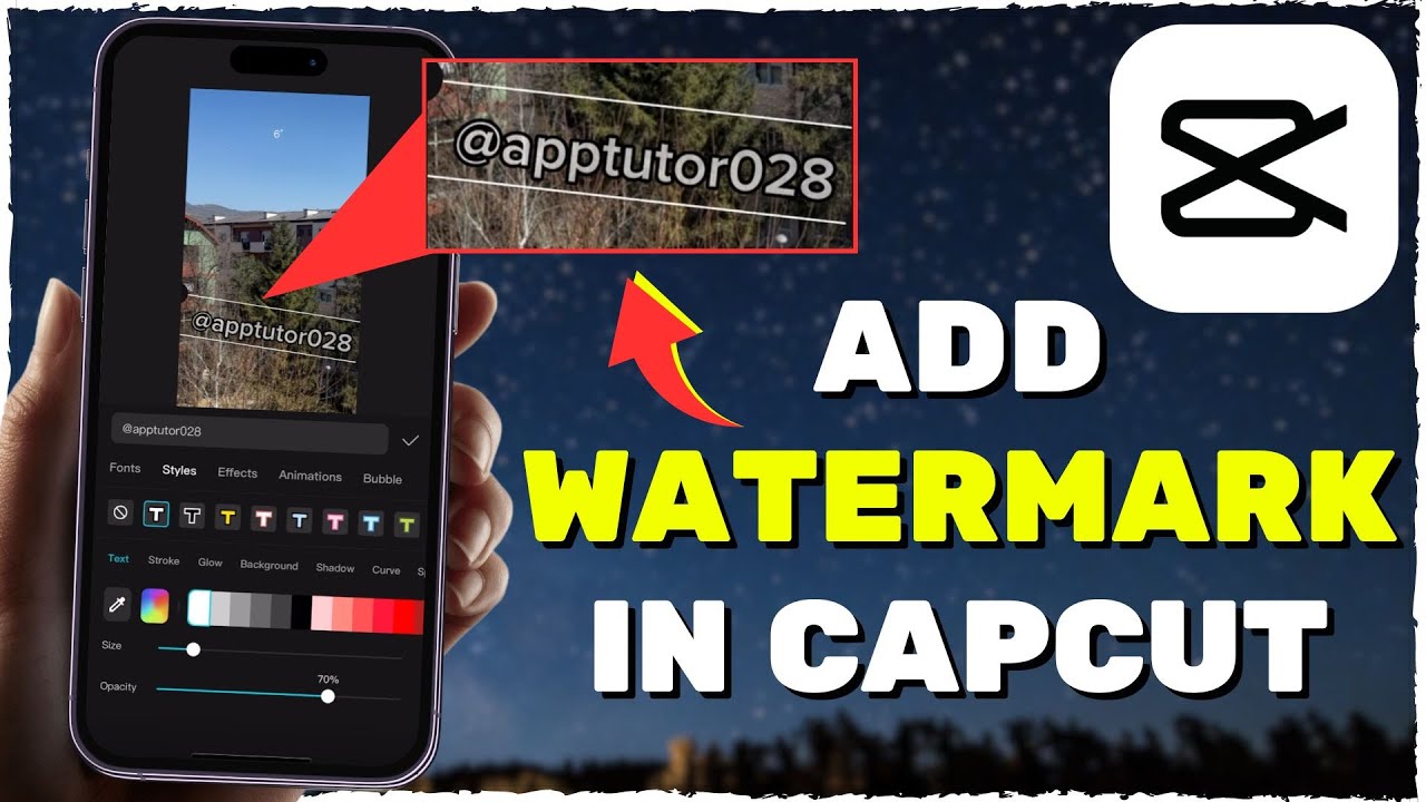 How To Add A Watermark On CapCut (2025) - YouTube