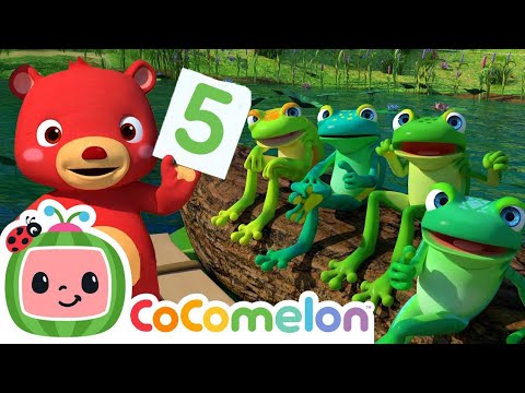 "🎶 Five Little Frogs Jump Into Fun! 🐸 Sing Along with this Adorable ...