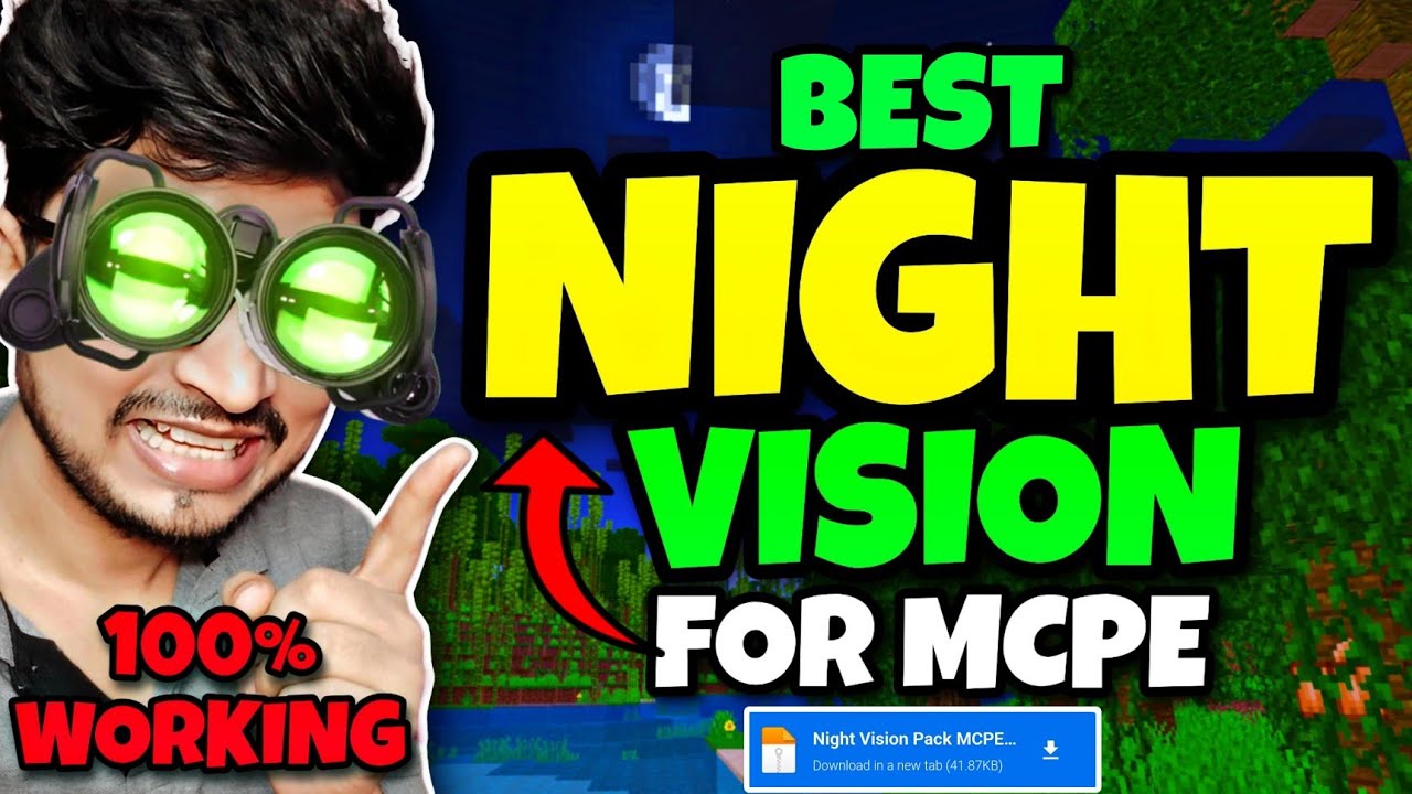 Best Night Vision Addon for Minecraft PE | Latest Night Vision pack for ...