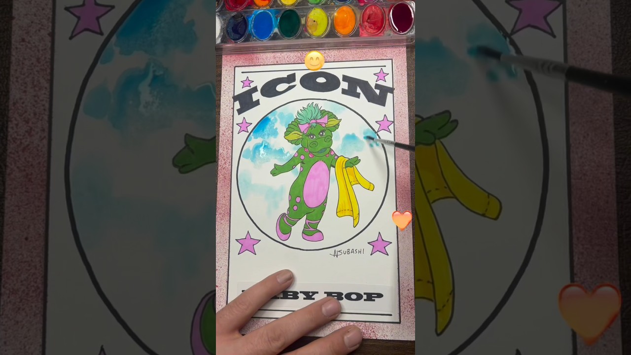 #88 drawing Baby Bop, from Barney and Friends. #shorts #short #art ...