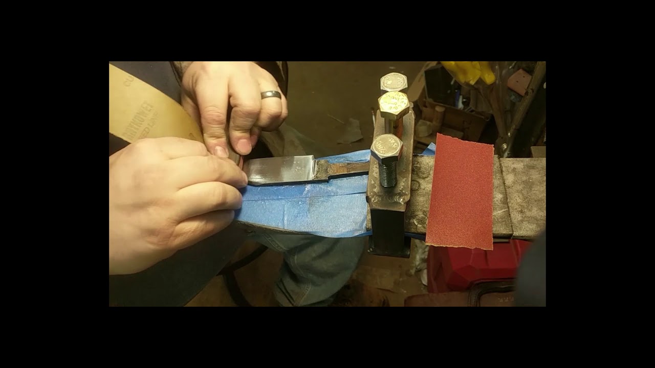 Knife Handle Pt. 8 - Blade Polishing - YouTube