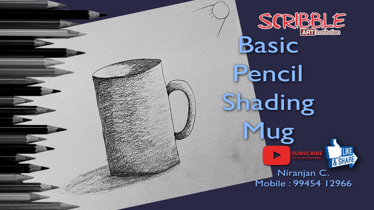 Basic Pencil Shading Mug./ Mug Shading / Pencil Shading / Basic shading ...