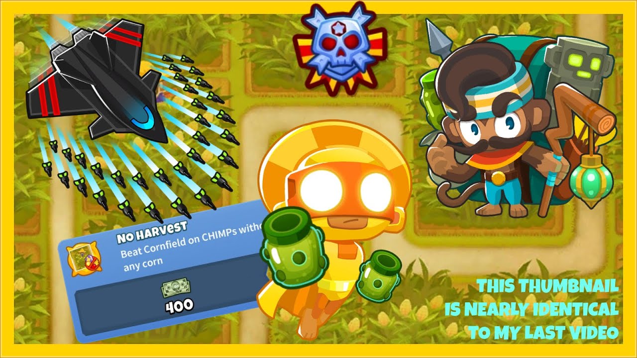 No Harvest Cornfield CHIMPS (Red Medal) Timelapse | Bloons TD 6 (v31 ...