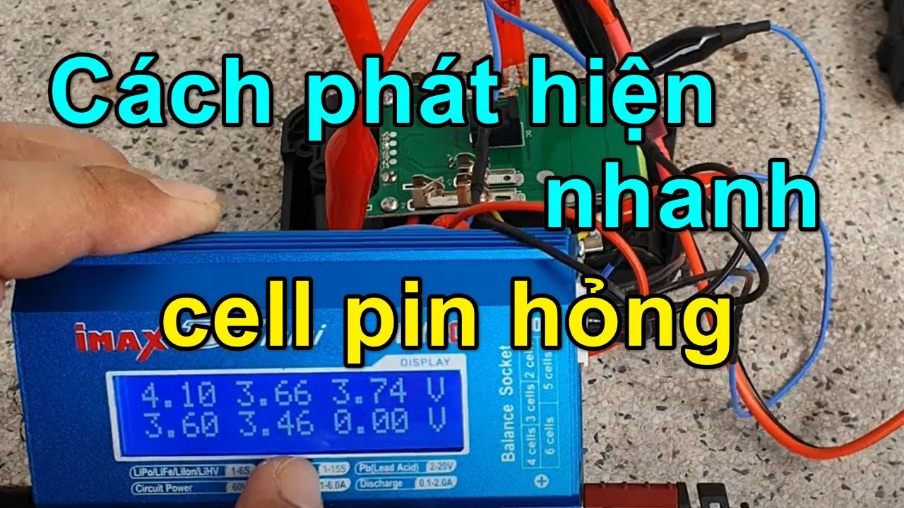 Cách phát hiện cell pin hỏng trong khối pin nhanh - YouTube