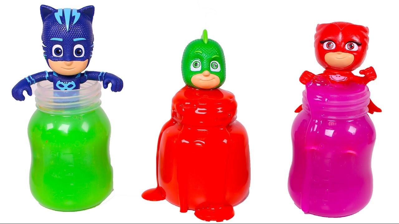 ⚡ PJ MASKS ⚡Aprendemos los colores con Slime | Héroes en Pijama ...