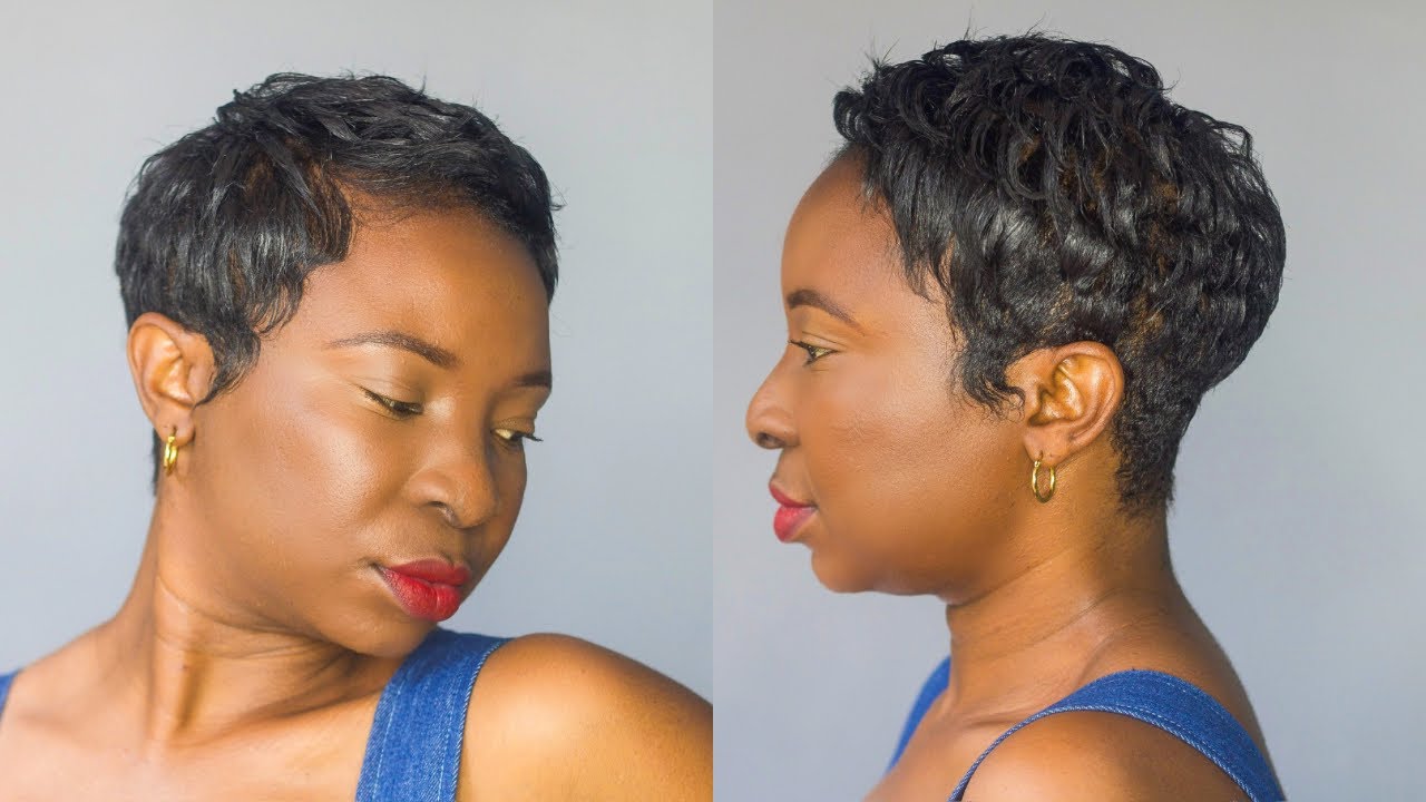 How to Style a Pixie Cut at Home - YouTube