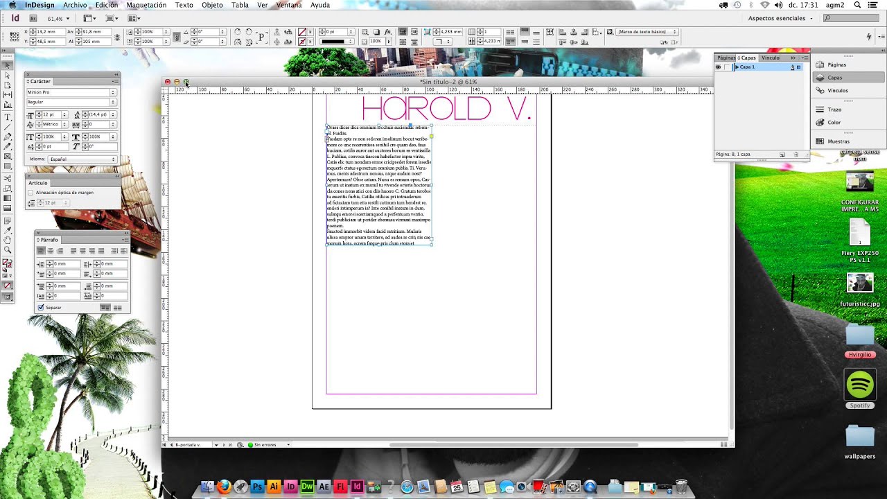 Como crear una pagina maestra en indesign - YouTube