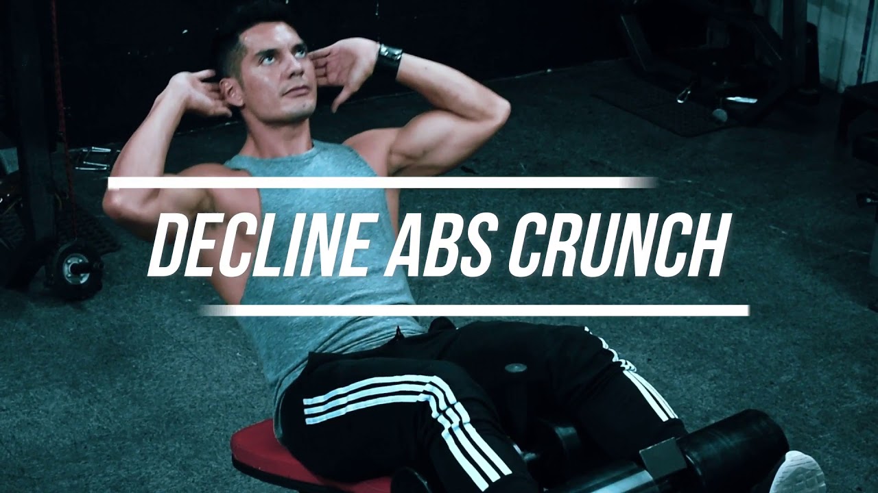 CRUNCH EN BANCO DECLINADO / DECLINE ABS CRUNCH - YouTube