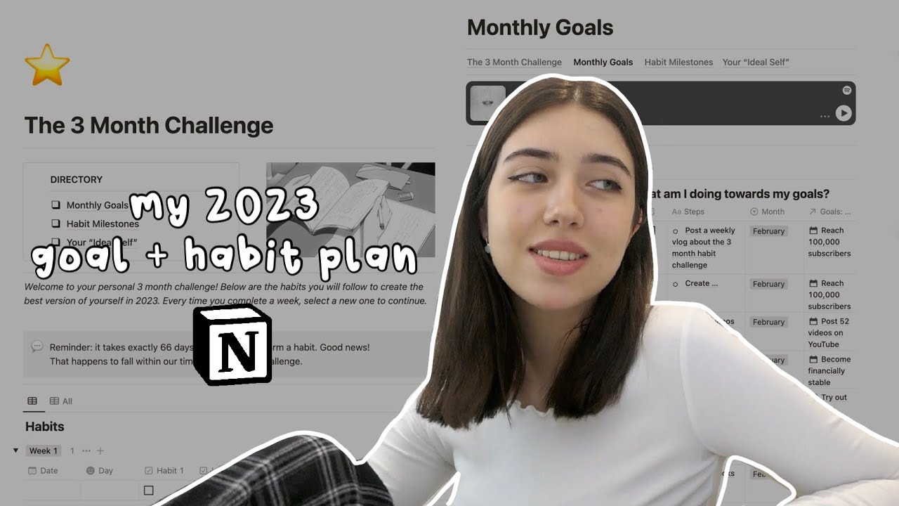 how to build your dream life in 3 months using notion 🐰 *minimalistic ...