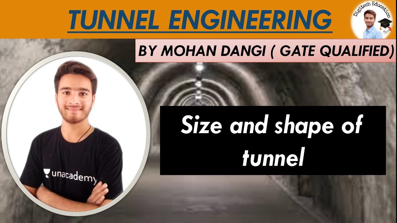 Size and shape of Tunnel | Tunnel Engineering | btech civil engineering ...