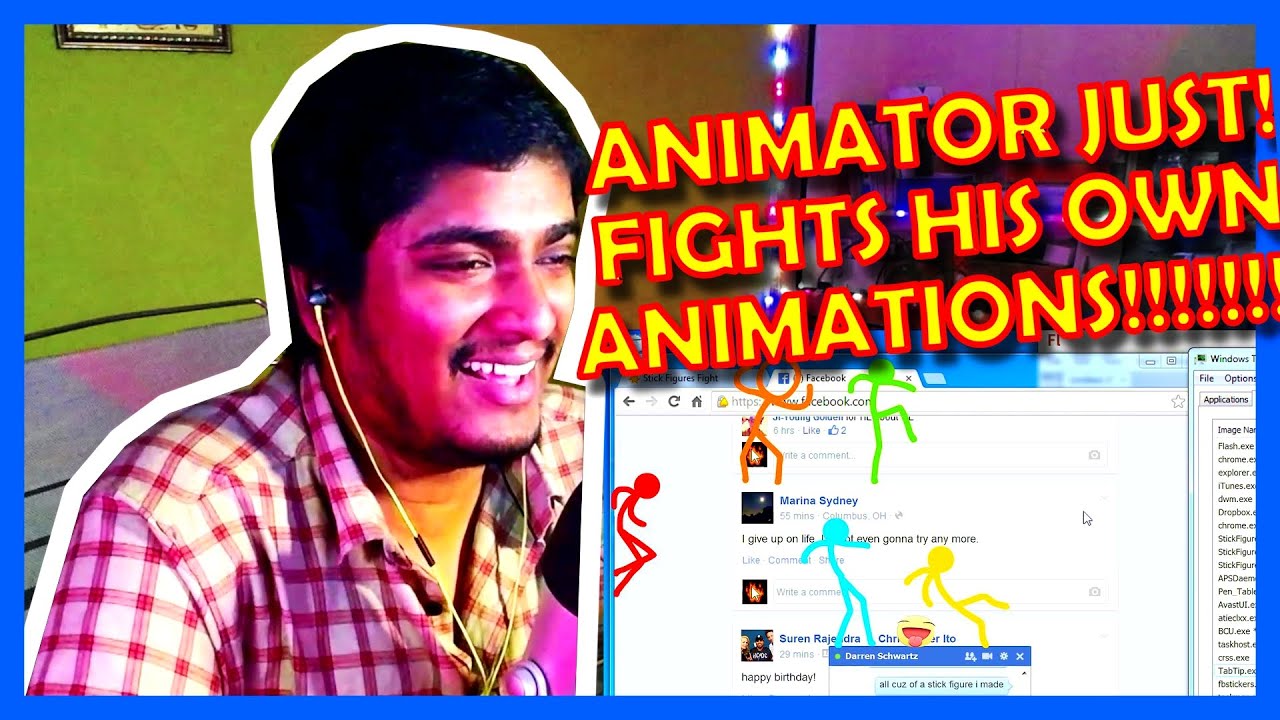 ANIMATOR FIGHTS HIS OWN ANIMATIONS!!! - ANIMATOR VS ANIMATION IV ...