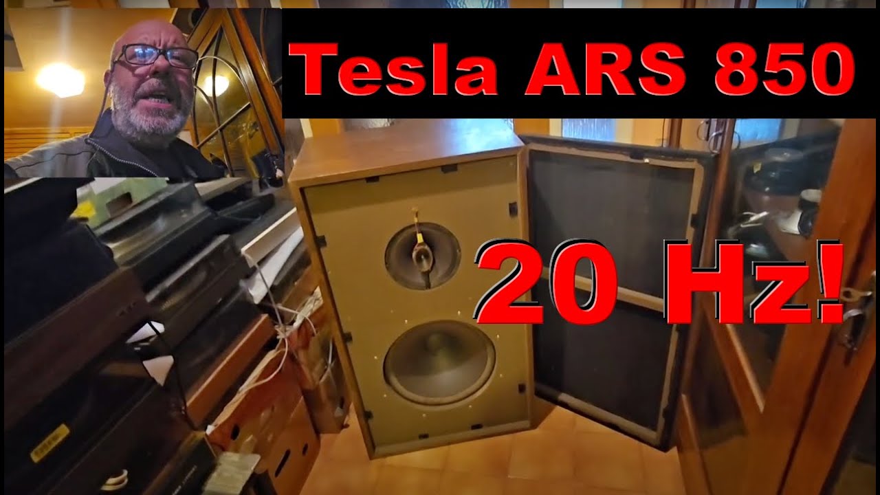 TESLA ARS 850 - Vintage EXTREME BASS SPEAKERS - YouTube
