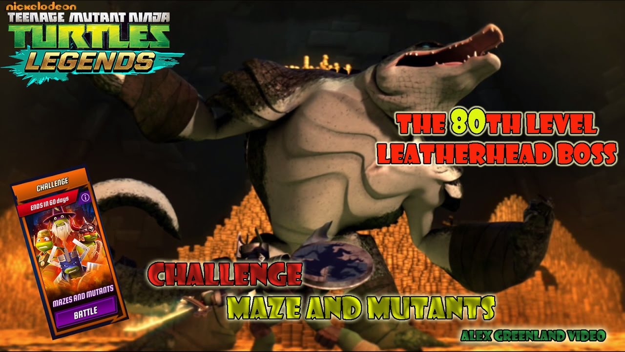 TMNT Legends - Challenge - Maze and Mutants - Leatherhead BOSS Fight ...
