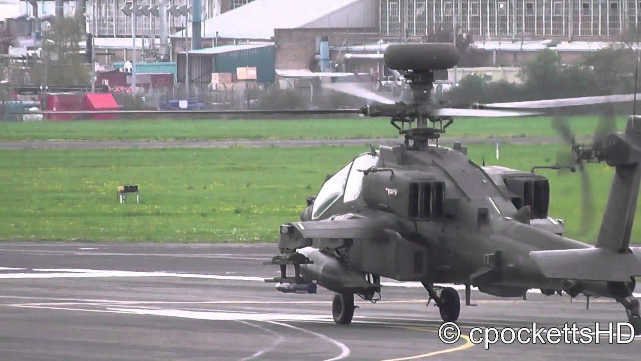 Apache attack helicopter - Shutdown, Start up & An amazing Departure ...