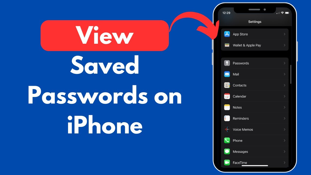 How to View Saved Passwords on iPhone (Quick & Easy) - YouTube